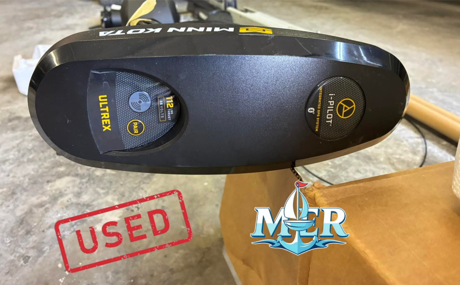 Used Minn Kota Ultrex 112 I pilot 60″ ( spot-lock ) – Marine Reuse